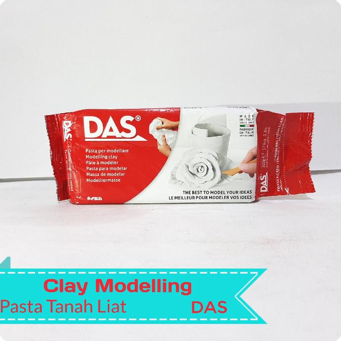 Jual DAS Clay Modelling 500gr Clay Putih & Coklat/ Tanah Liat DAS ...