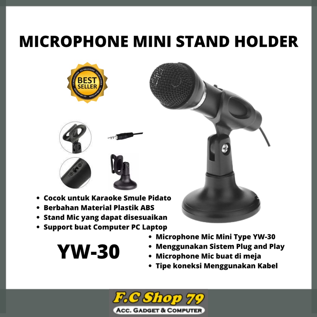 Jual BEST SELLER Mic Microphone Mikrofon Komputer PC Laptop HP Kabel ...