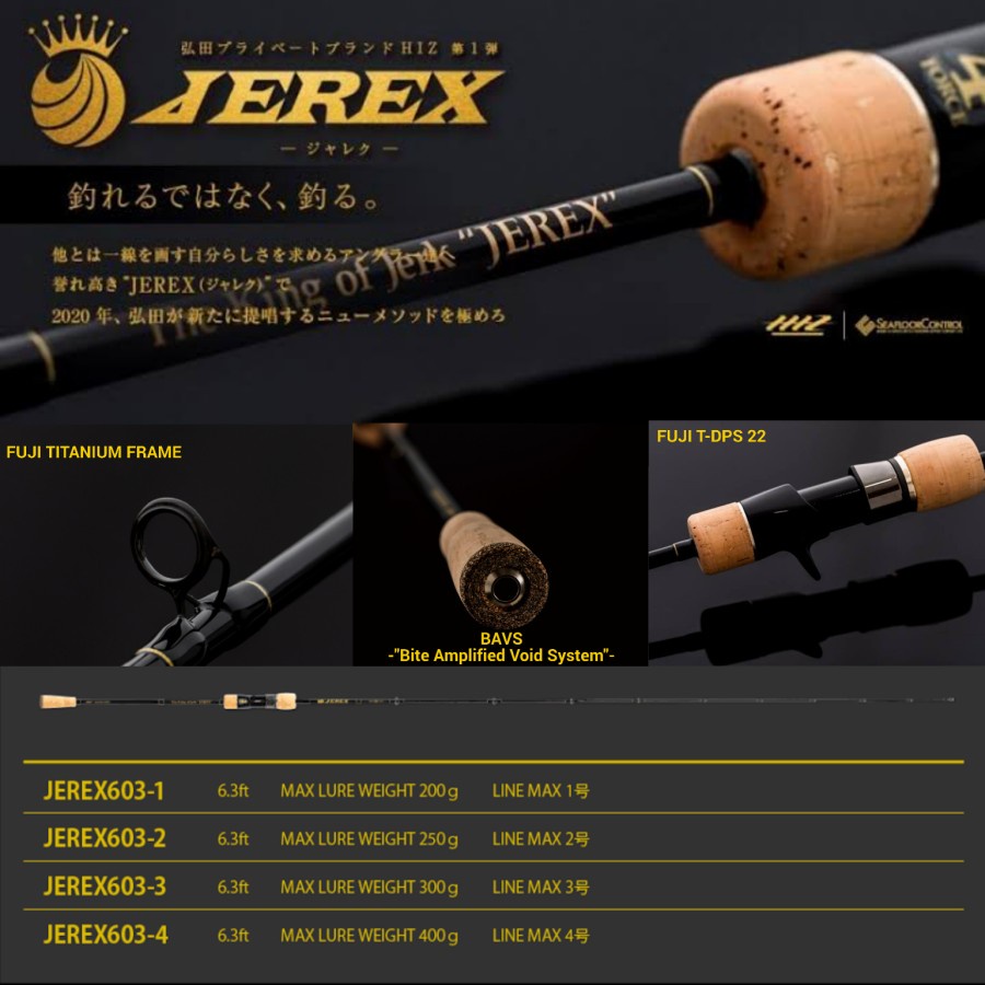 Jual Seafloor Sea Floor Control JEREX Slow Pitch Jigging Rod | Shopee Indonesia