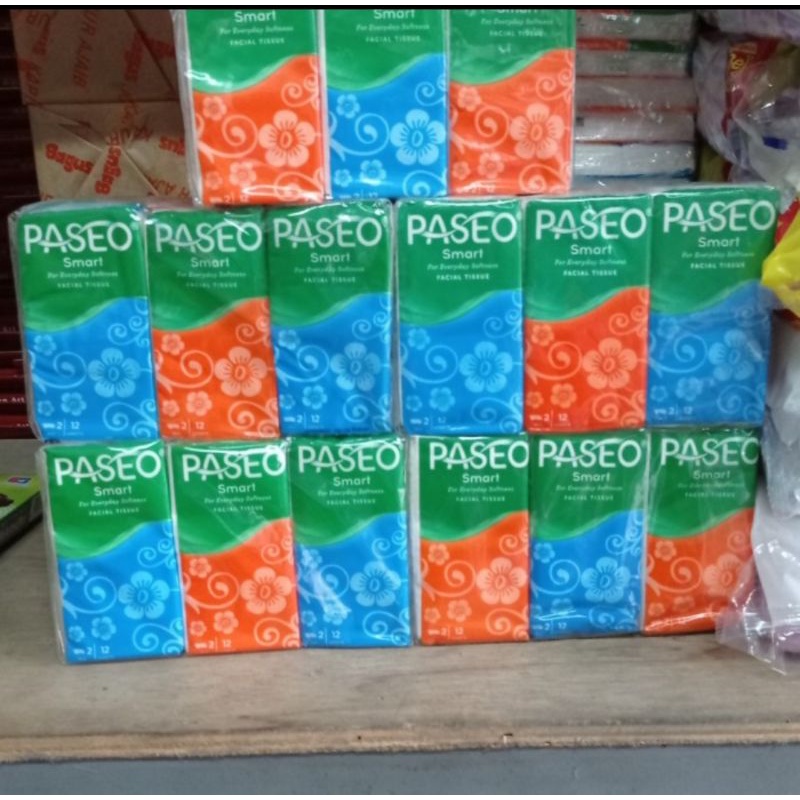 Jual tisu tissue Paseo hanky non parfum tisu saku 2 ply 1 pack isi 6 ...