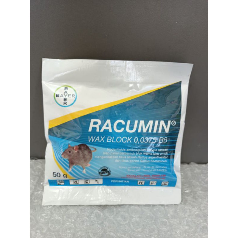 Jual Racumin Racun Tikus 50 Gr By Bayer ( Wax Block 0.0375 BB ...