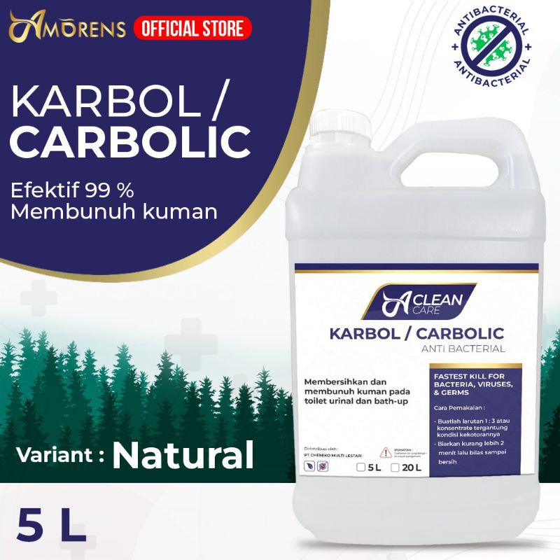 Jual KARBOL ANTIBACTERIAL WANGI / CARBOLIC A CLEAN CARE - 5 LITER ...