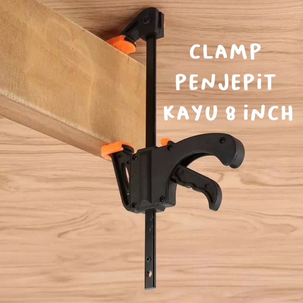 Jual 8 inch F Clamp Penjepit Kayu 8 inch klem alat jepit besi baja ...