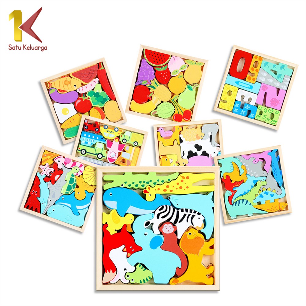 Jual Satu Keluarga Mainan Edukasi Anak M177 Mainan Puzzle 3D Wooden ... Jual Satu Keluarga Mainan Edukasi Anak M177 Mainan Puzzle 3D Wooden ...