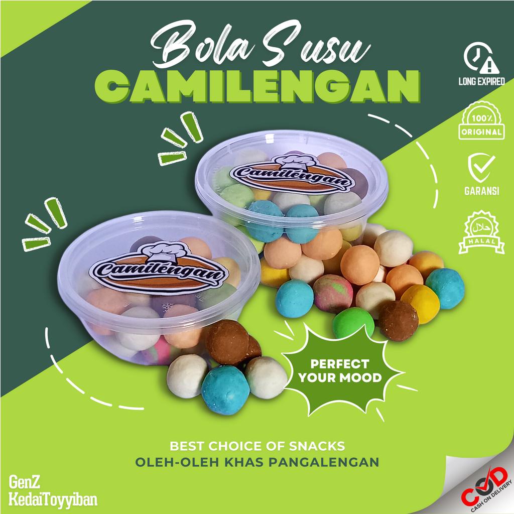 Jual Cemilan Snack Bola Bola Susu Makanan Ringan Bolsu Matcha Dancow ...