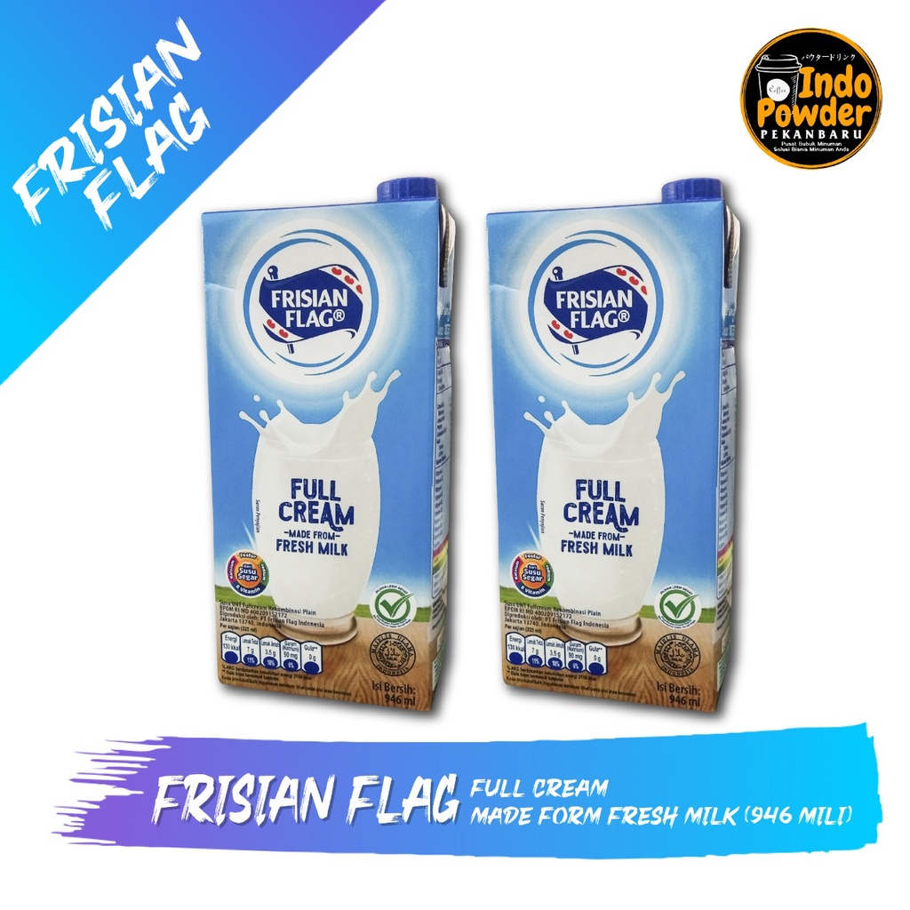 Jual FRISIAN FLAG UHT FULL CREAM 946 ML | Shopee Indonesia