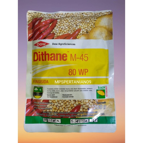 Jual Dithane M-45 80 WP 200 GR Fungisida Mankozeb kuning | Shopee Indonesia