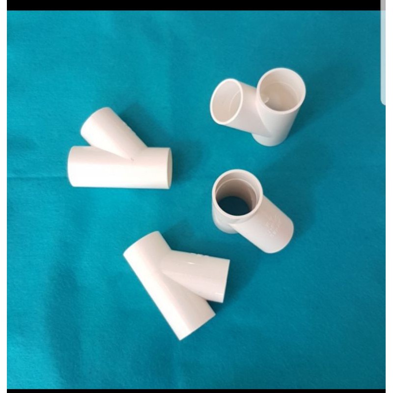Jual Tee Y Lurus Elbow 45 pvc 1/2 , 3/4 , 5/8 & 1 inch atau 32 mm, 26 ...