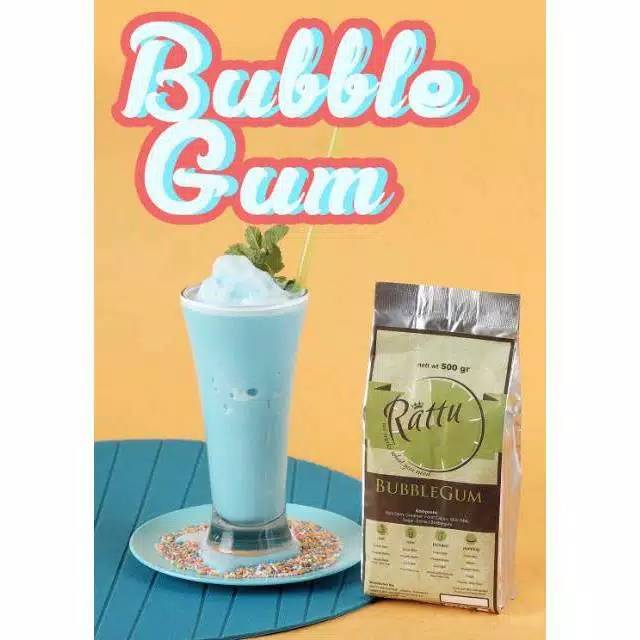 Jual RATTU BEVERAGE BUBBLE GUM POWDER /BUBUK MINUMAN | Shopee Indonesia