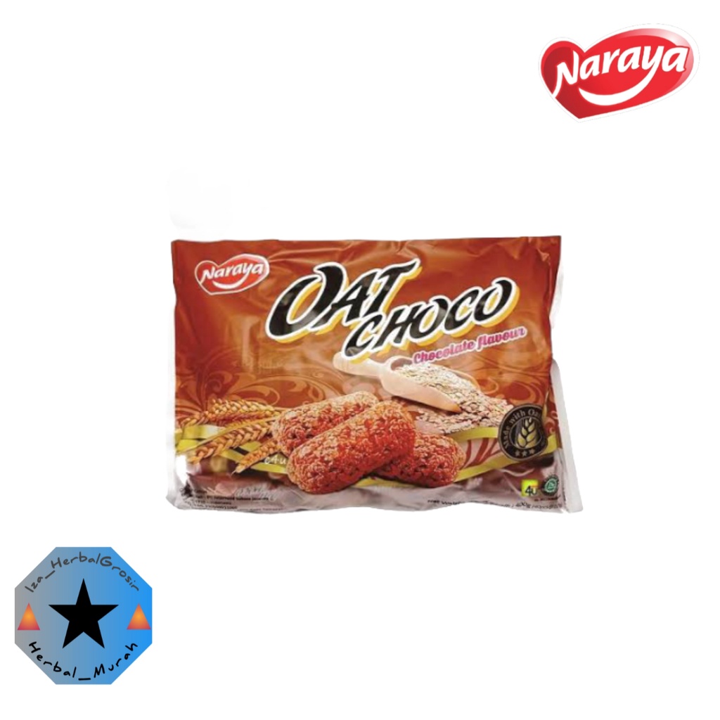 Jual Naraya OAT CHOCO Snack Sereal Gandum Varian Rasa Coklat 400gr ...