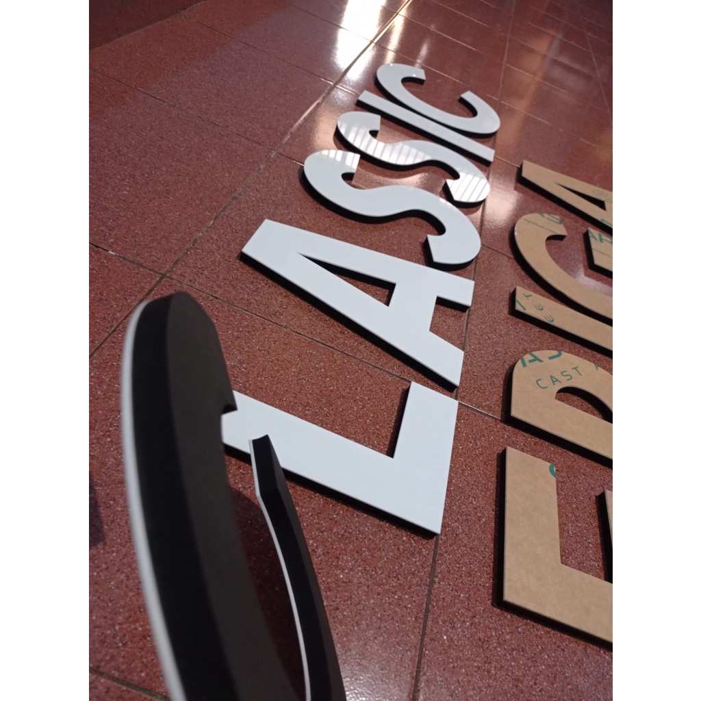 Jual Huruf Timbul Acrylik Huruf Akrilik Lapis Spon Ati Tinggi huruf ...