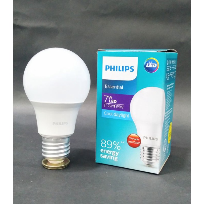 Jual Lampu LED Philips 7 WATT (Setara 65 W Lampu Pijar) LED ESSENTIAL ...
