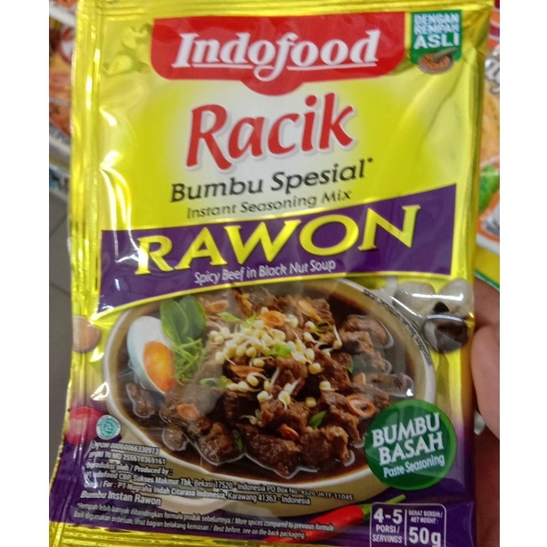 Jual Indofood Racik Bumbu Spesial Rawon 50 gr | Shopee Indonesia
