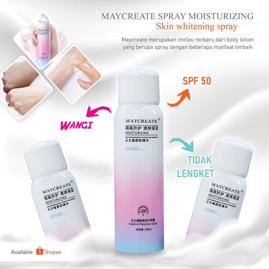 Jual MAYCREATE Moisturizing Spray Original | Shopee Indonesia