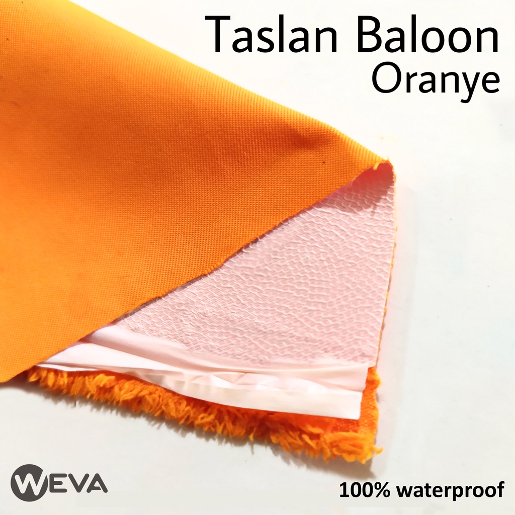 Jual Bahan Kain Jaket Parasut Taslan Baloon 100% Anti Air Orange ...