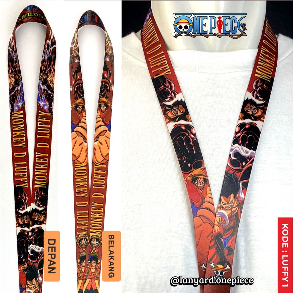 Jual Tali Id Card One Piece Anime Bisa untuk Lanyard Pods, Lanyard Id ...