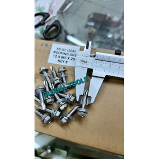 Jual Roofing stainless 12 x 25 self drilling screw sus 410 m5 ruping ...