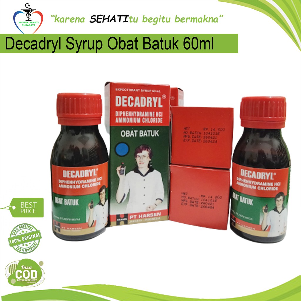 Jual DECADRYL SYRUP EXPECTORANT OBAT BATUK 60ML | Shopee Indonesia