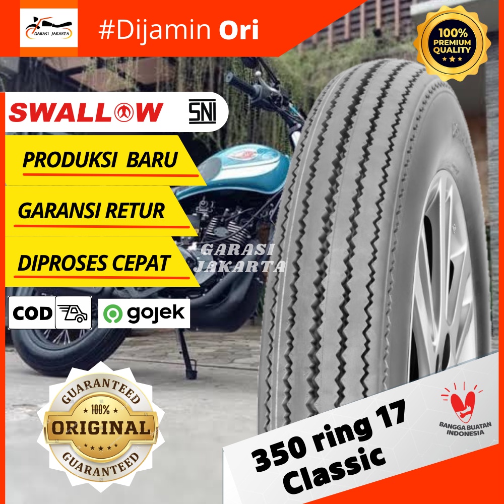 Jual Ban luar motor ring 17 350 swallow klasik japstyle ring 17 350 | Shopee Indonesia