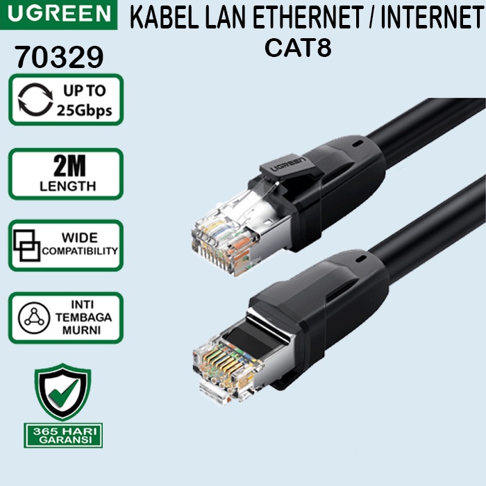 Jual Ugreen 70329 Kabel Cat8 Cat 8 Lan Ethernet Internet Network Modem ...