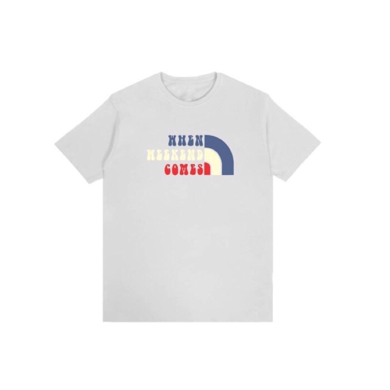 Jual T-Shirt When Weekend Comes White Series From Deffender | Shopee ...