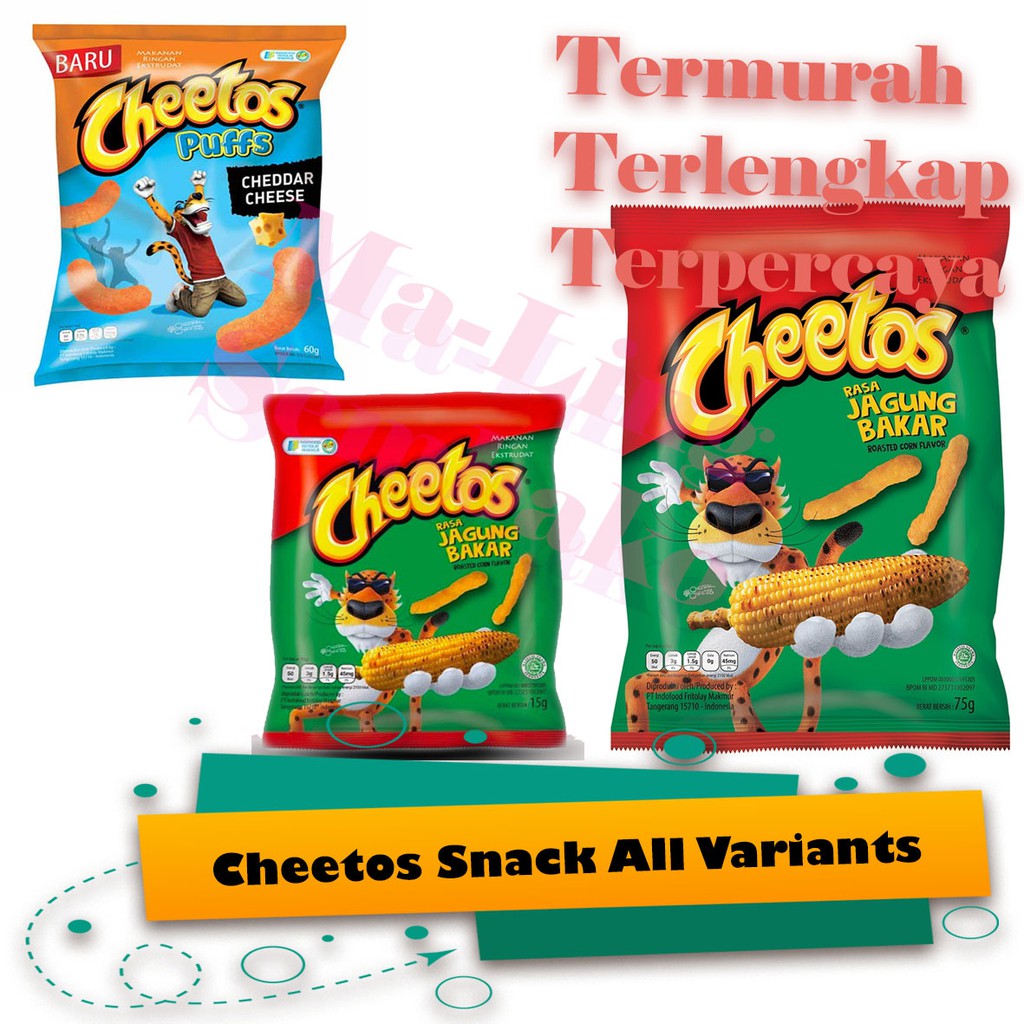 Jual CHEETOS SNACK JAGUNG BAKAR 75G / CHEETOS SNACK PUFFS CHEDDAR ...