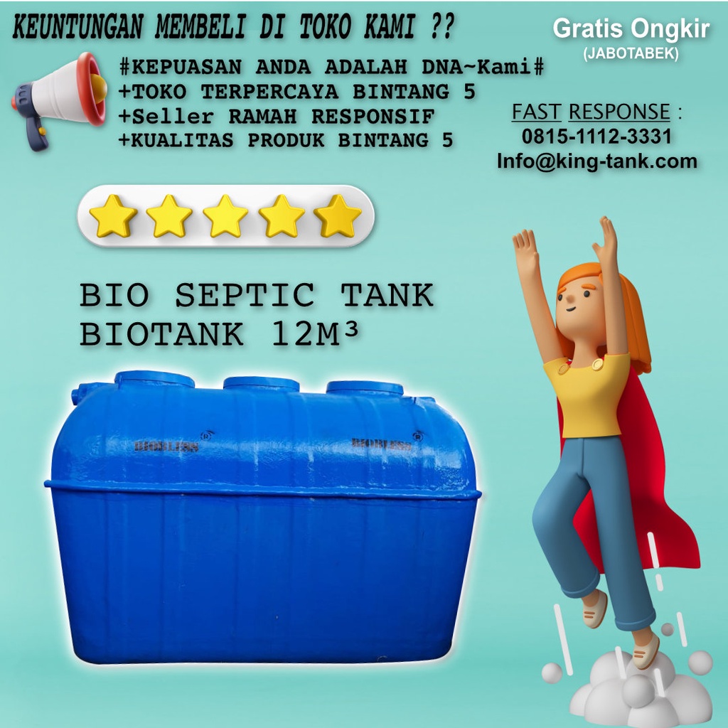 Jual Tangki Septic Biotank 12000 Liter / 12m3 | Shopee Indonesia