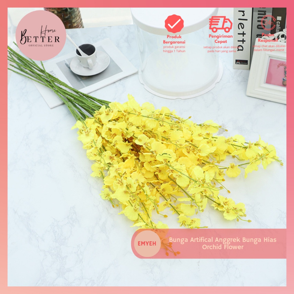 Jual Better Home - Artificial Bunga Anggrek Golden Shower Oncidium ...