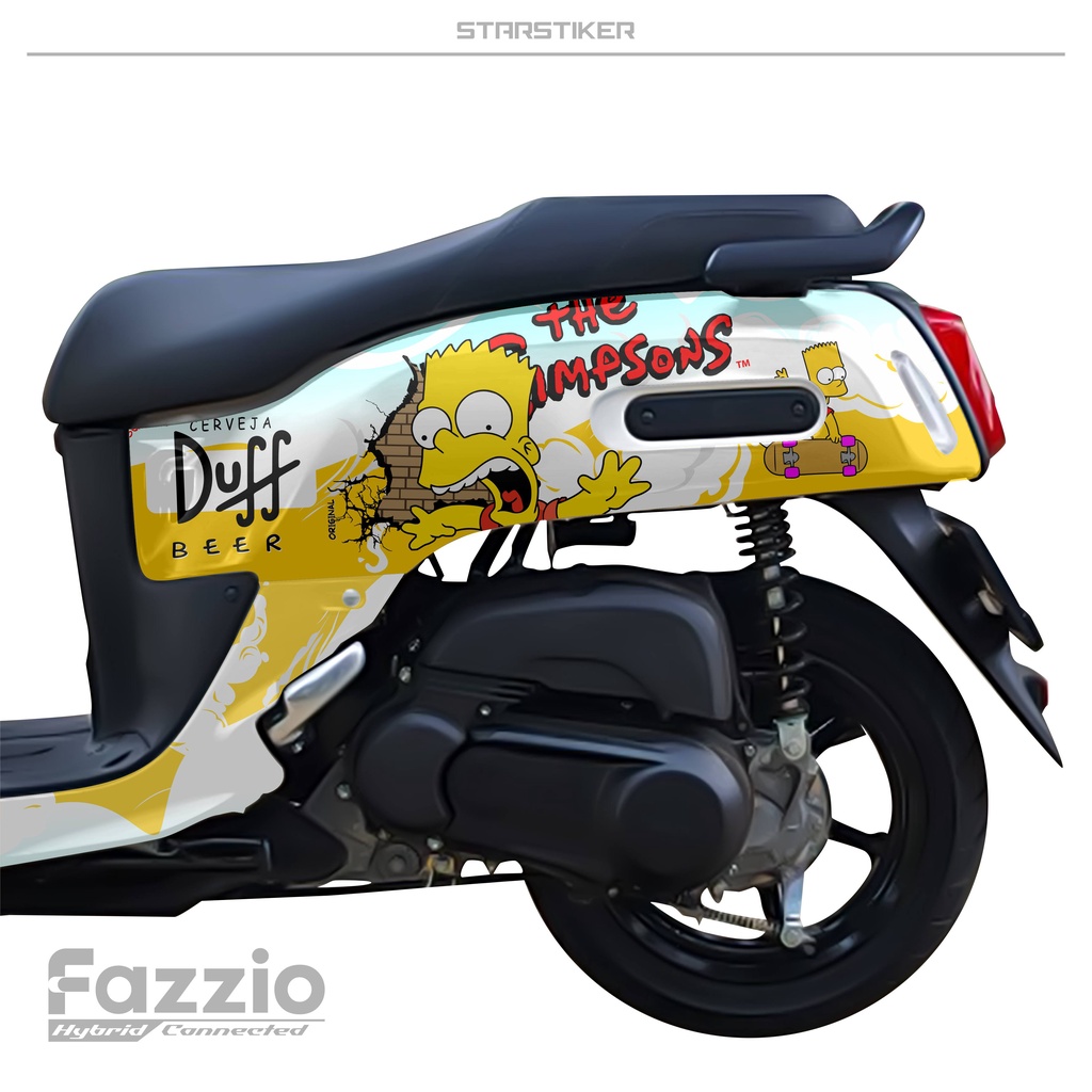 Jual 03DF / DECAL FULLBODY YAMAHA FAZZIO / NEW / THE SIMPSONS / BART ...
