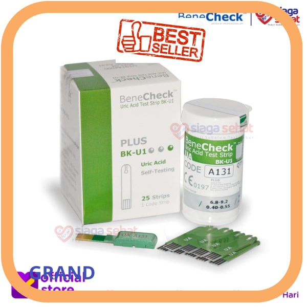 Jual Benecheck - Test Strip Asam Urat ( Alat Kesehatan ) | Shopee Indonesia