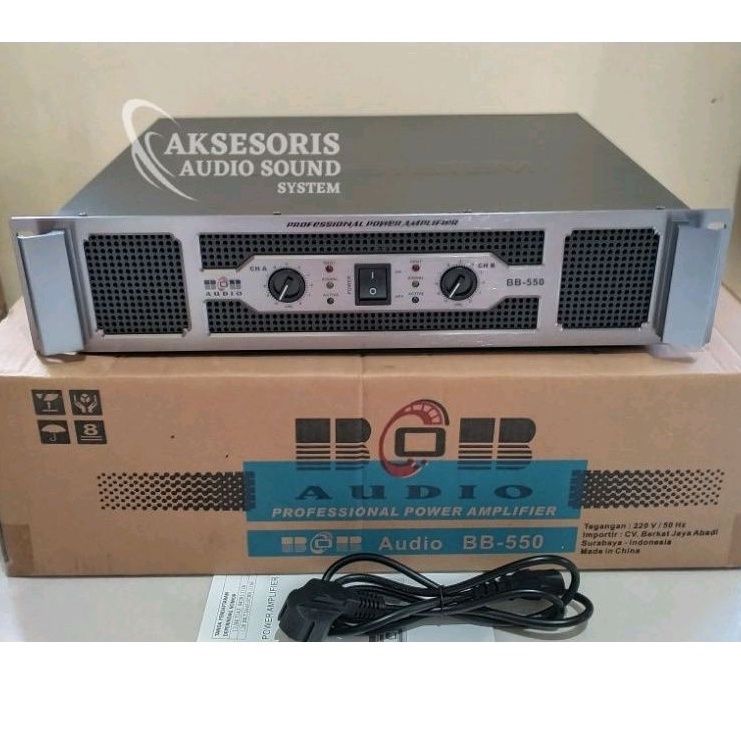 Jual Power Amplifier Bob Audio BB 550 2X400 Watt Original Produk ...