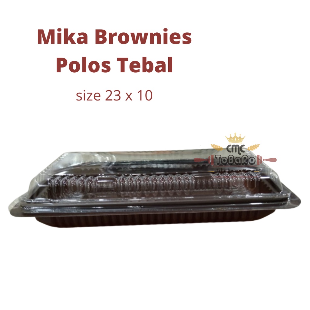 Jual Mika Brownies M Polos Tebal (500) | Shopee Indonesia