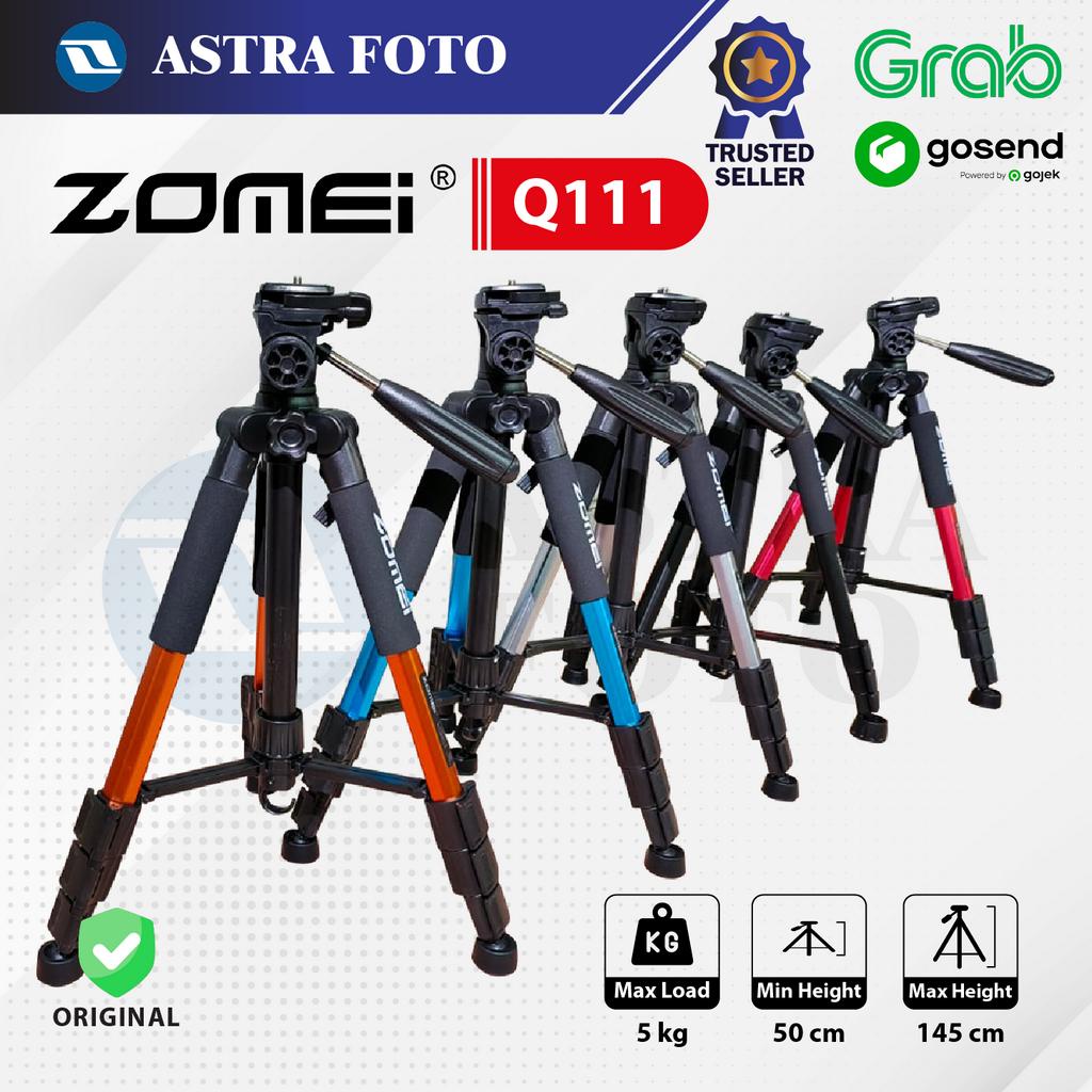 Jual ZOMEI Q111 PROFESIONAL VIDEO TRIPOD KAMERA & HANDPHONE - Q 111 PANHEAD | Shopee Indonesia