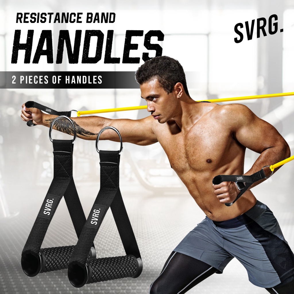 Jual Rubber Handle Svarga Pair – Resistance Band Handles – TRX Handle ...