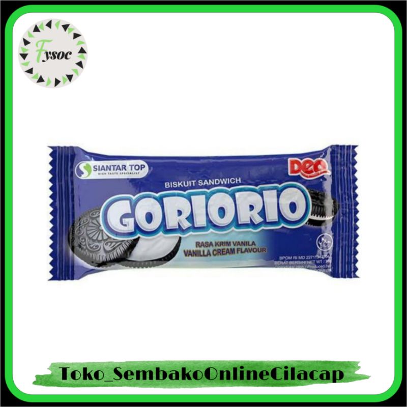 Jual GORIO BISKUIT SANDWICH GORIO-RIO 14GR | Shopee Indonesia