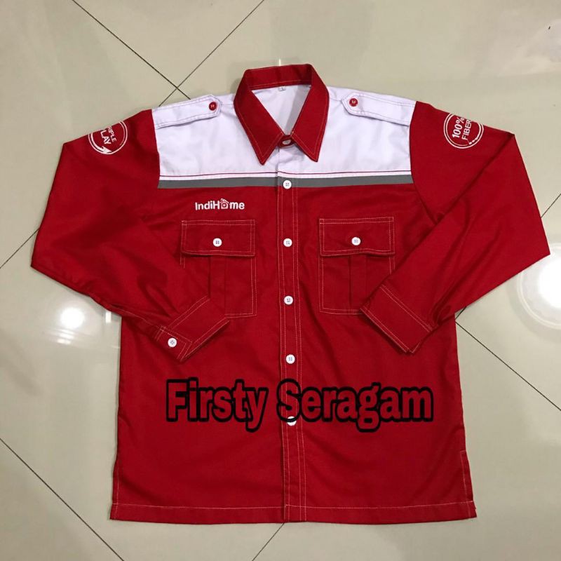 Jual Seragam indihome lengan panjang seragam indihome bisa bordir nama ...