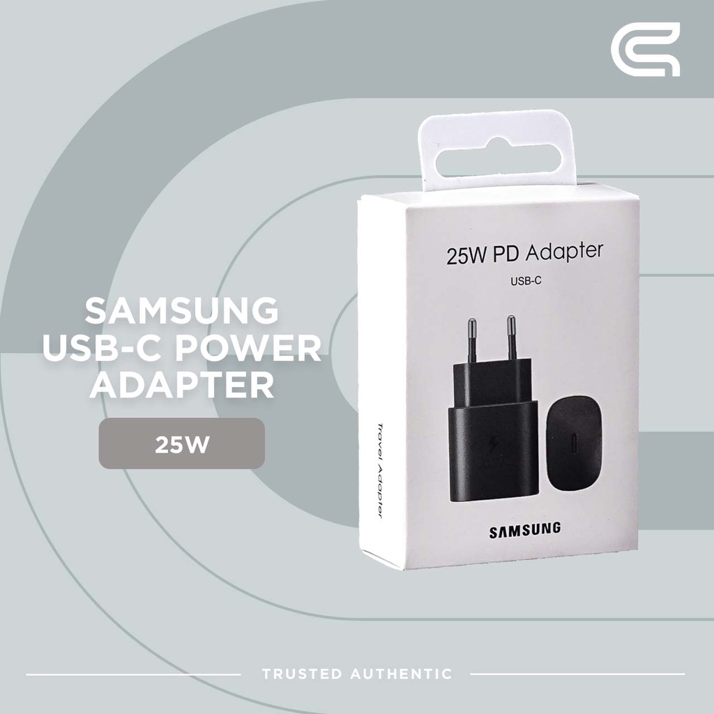 Jual SAMSUNG USB C POWER ADAPTER 25 WATT HITAM ORIGINAL BERGARANSI ...