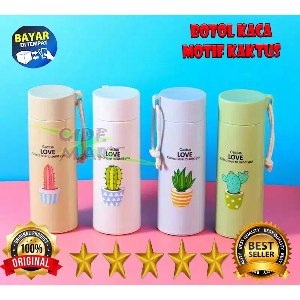 Jual Botol Cactus 450Ml Termos Tempat Wadah Air Kopi Teh Susu Panas ...