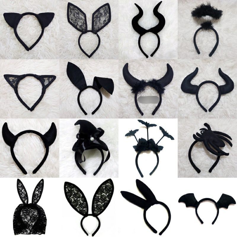 Jual Bando Custom Hallowen Party Angel Devil Penyihir Maleficent Cat ...