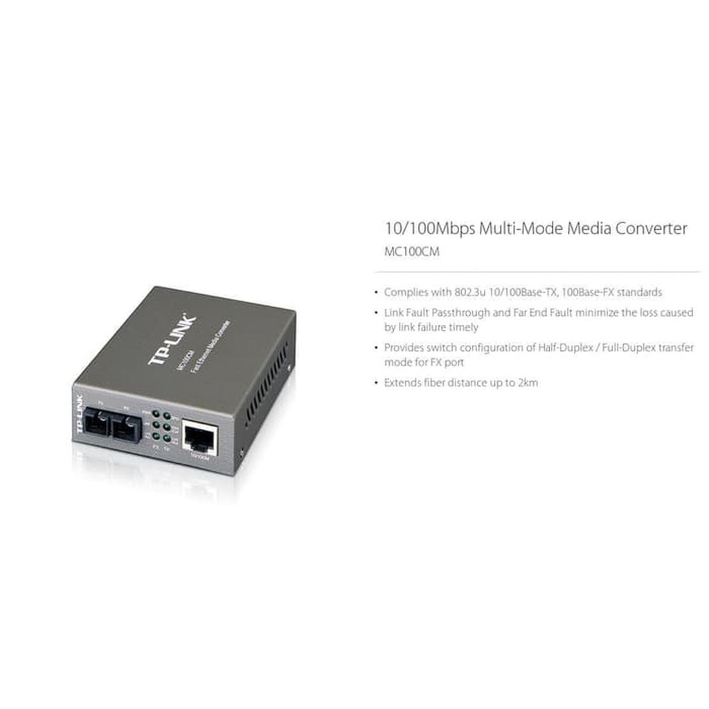 Jual Sale..!!! Tp-link TL-MC100CM Converter RJ45 100mbps To Fiber ...
