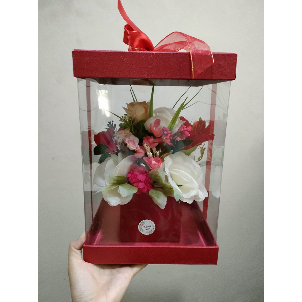 Jual Mika Flower Box/Flower Box Mika Kotak / Flower Box Square / P 20,5 ...