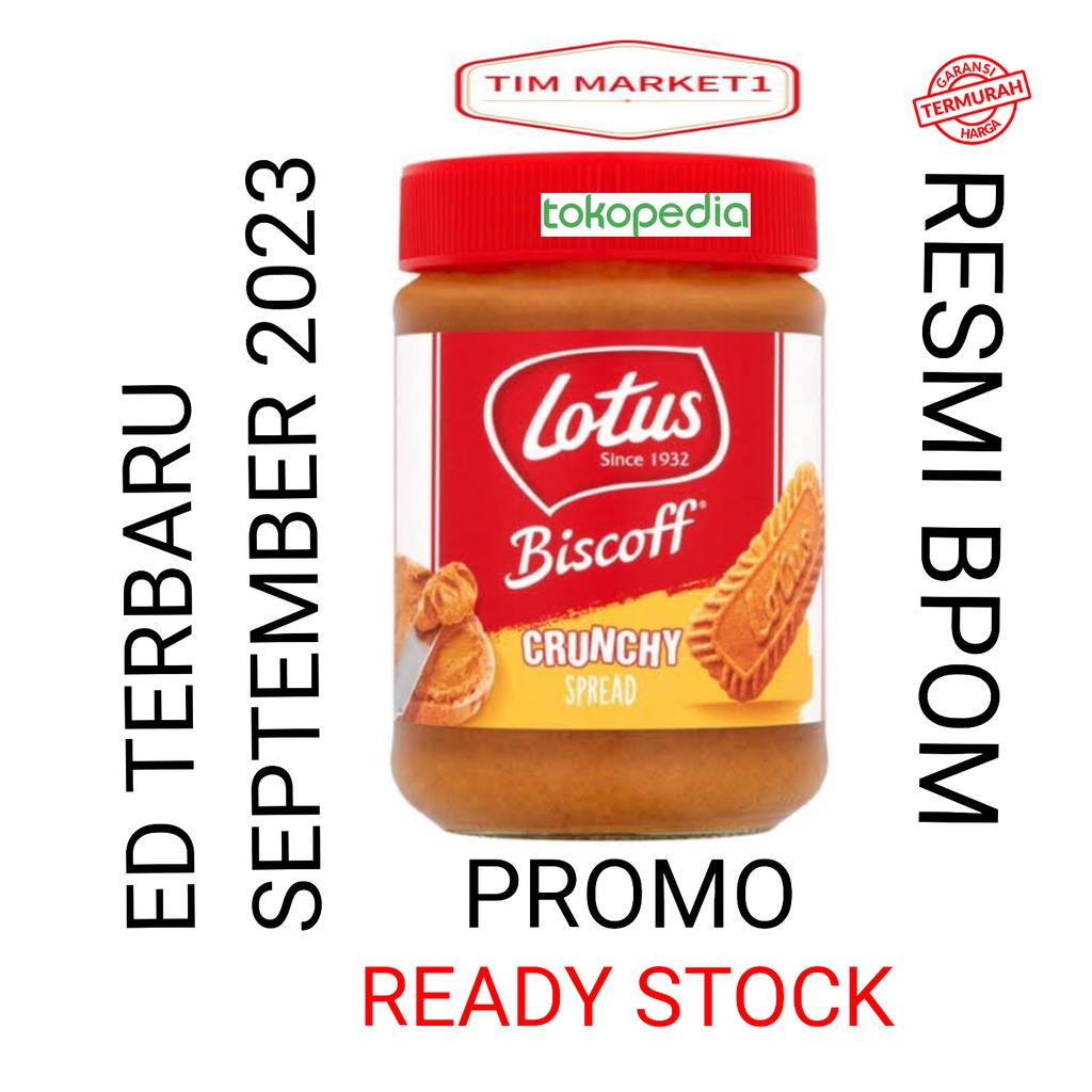 Jual LOTUS BISCOFF CRUNCHY SPREAD 380 GR GROSIR PROMO ( ISI 6 BOTOL ...