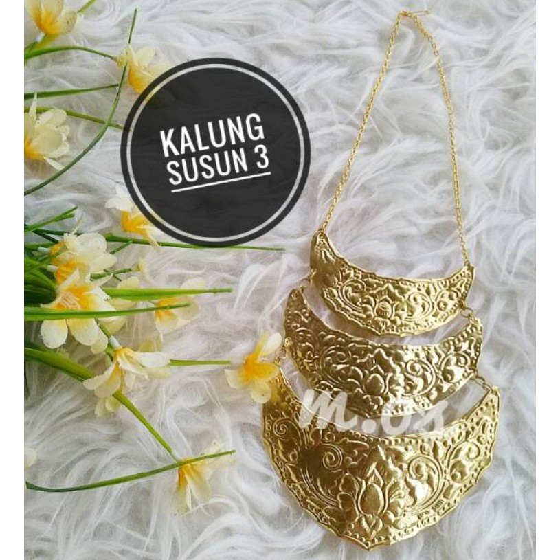 Jual Kalung susun tiga anak (aksesoris kebaya/baju adat) | Shopee Indonesia