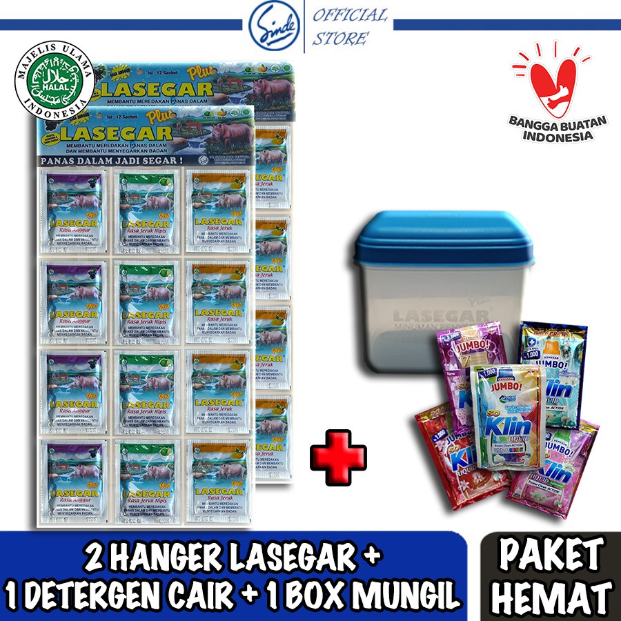 Jual LASEGAR PAKET HEMAT: 2 HANGER LASEGAR SACHET + BOX MUNGIL ...