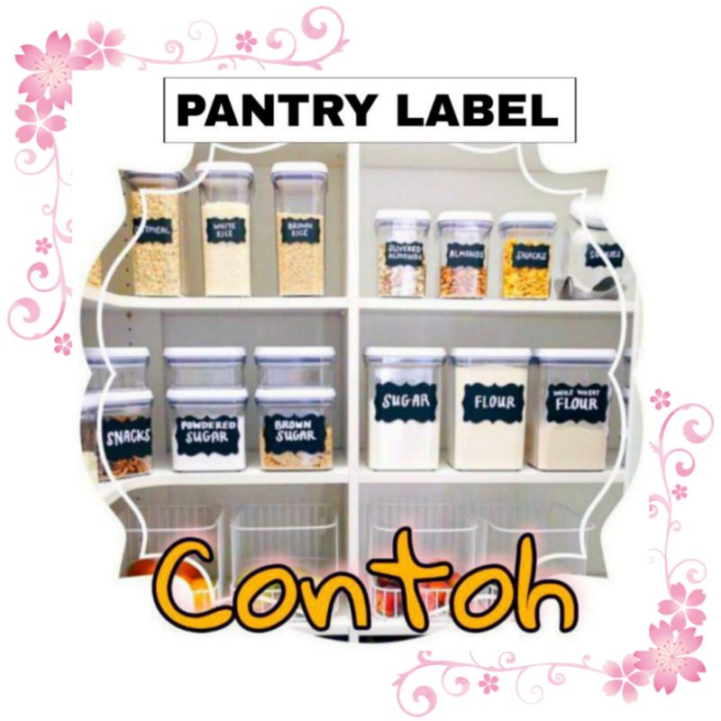 Jual (READY TANPA PO) STIKER LABEL NAMA BUMBU DAPUR | STIKER BOTOL ...