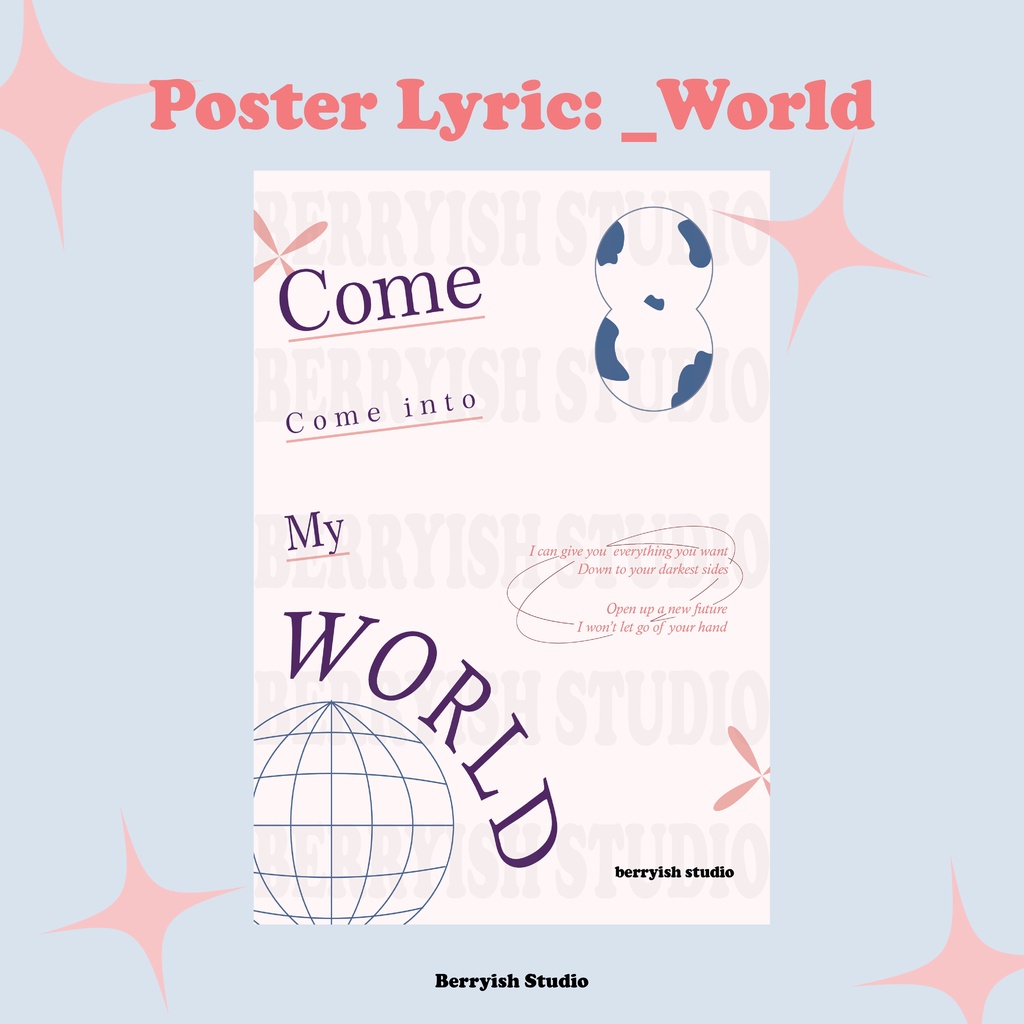 Jual Poster Lyric - Lirik Poster/Art Print Seventeen _WORLD | Shopee ...