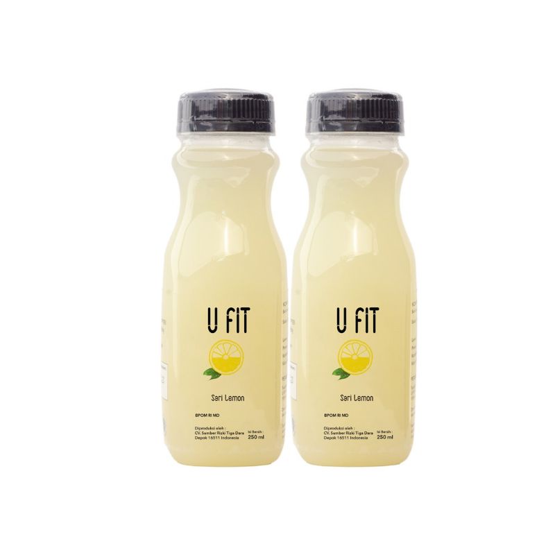 Jual Sari Lemon Peras Premium U FIT Lemon 250ml (2 BOTOL) Diet langsing ...