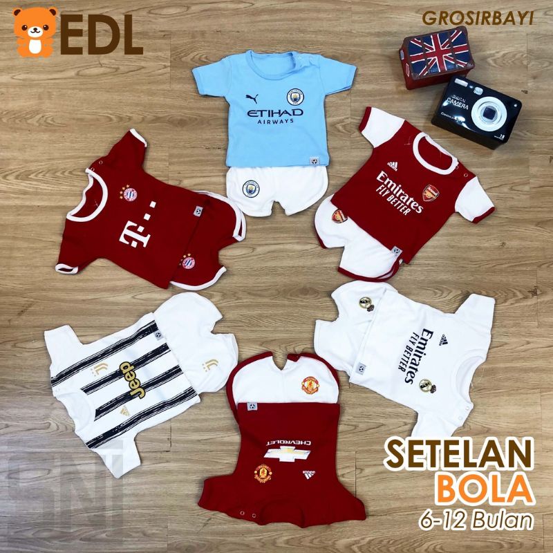 Jual Setelan Cowok club Bola Bayi 3-6 bulan dan 1-2 tahun | Shopee ...