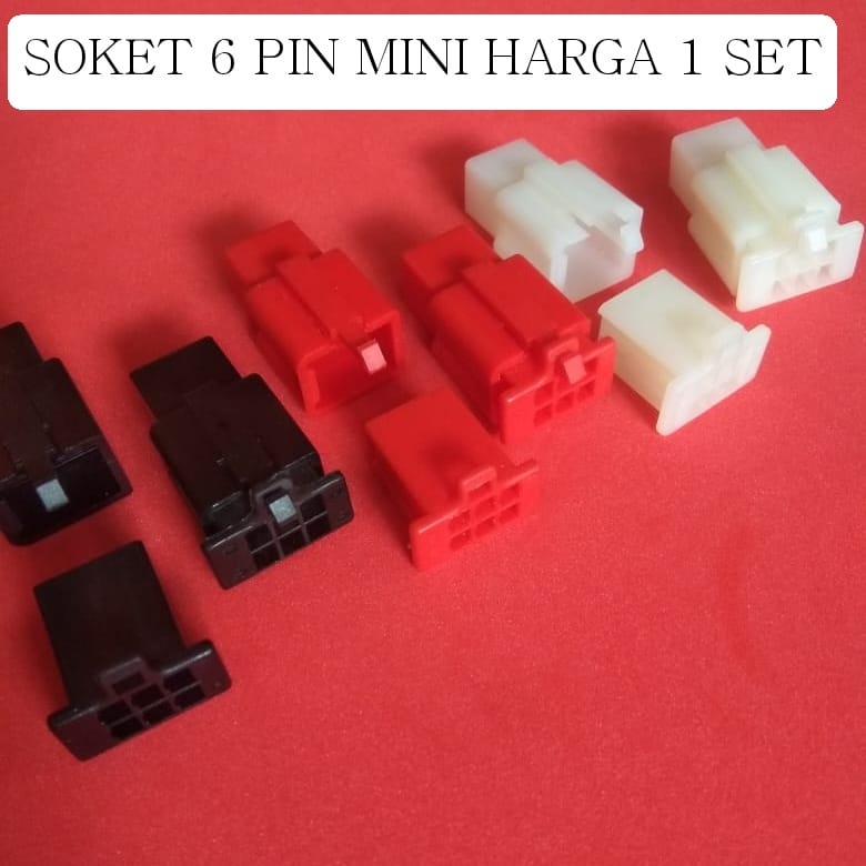 Jual Soket 6 Pin Mini male female sepasang/ 1 set | Shopee Indonesia