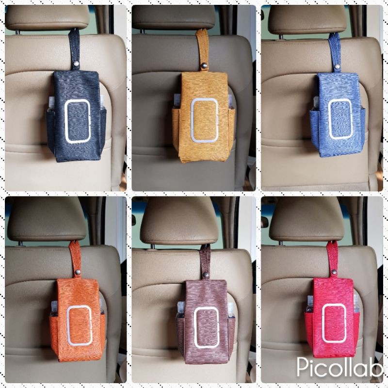 Jual Tempat tissue mobil gantung pouch 5 in 1 motif urat | Shopee Indonesia